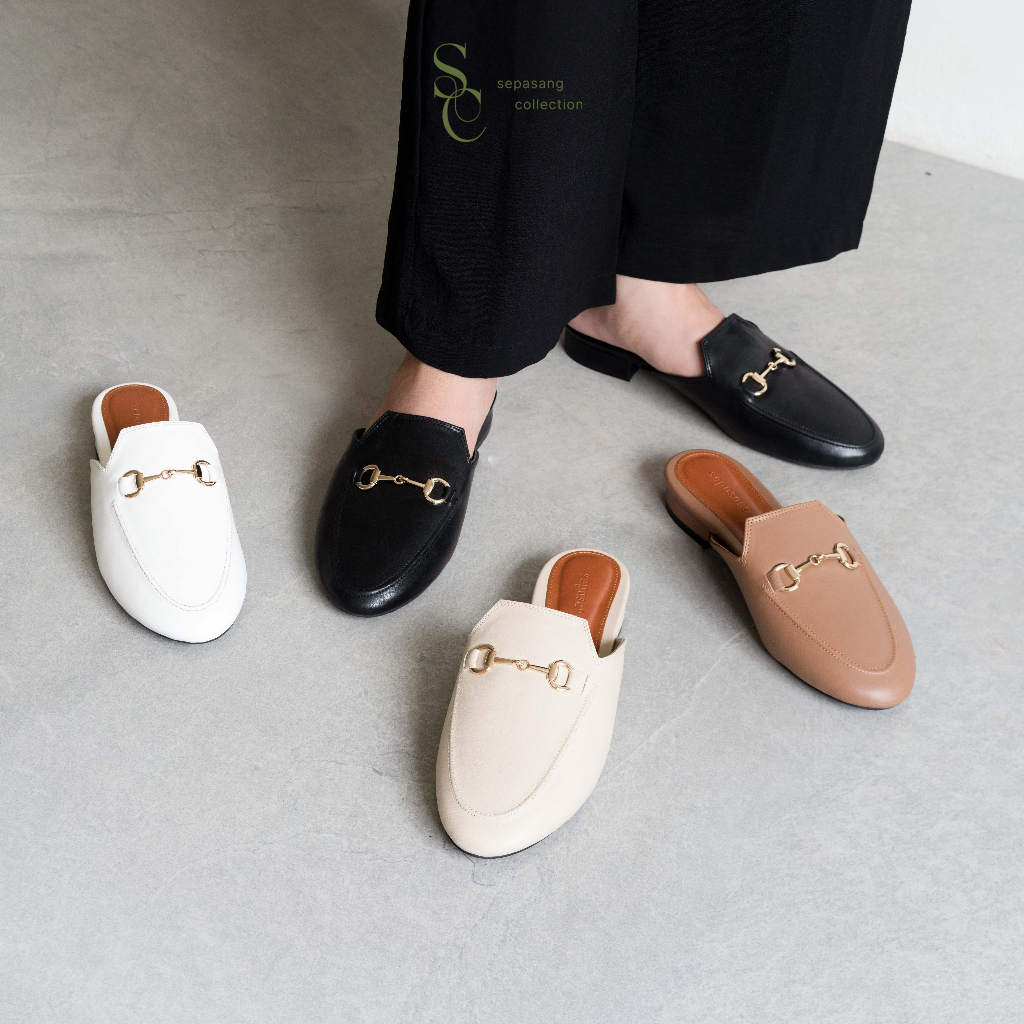 Jual Sepasang Collection Shane Mules Wanita Heels Hak 3 Cm | Shopee ...