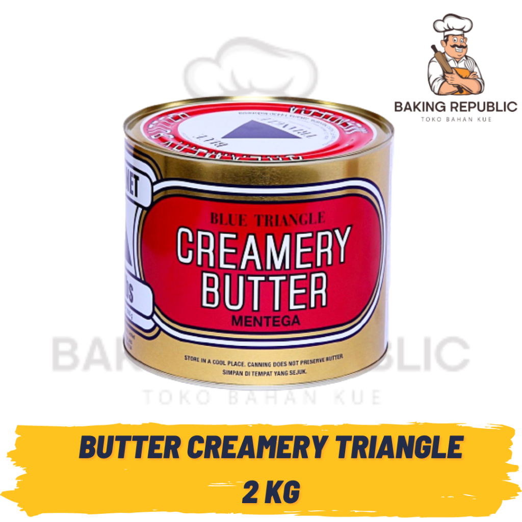 Jual BUTTER CREAM BLUE TRIANGLE | 2 KG | KEMASAN KALENG | Shopee Indonesia