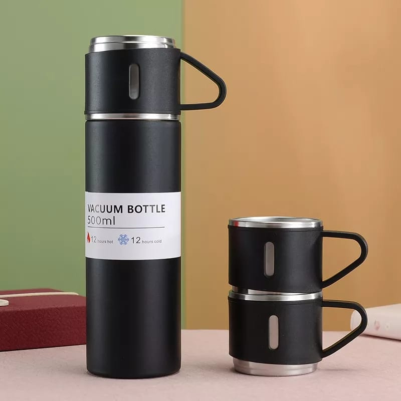 Jual Termos Vacum Flask Set Cangkir Botol Minum Aesthetic Viral Gift ...