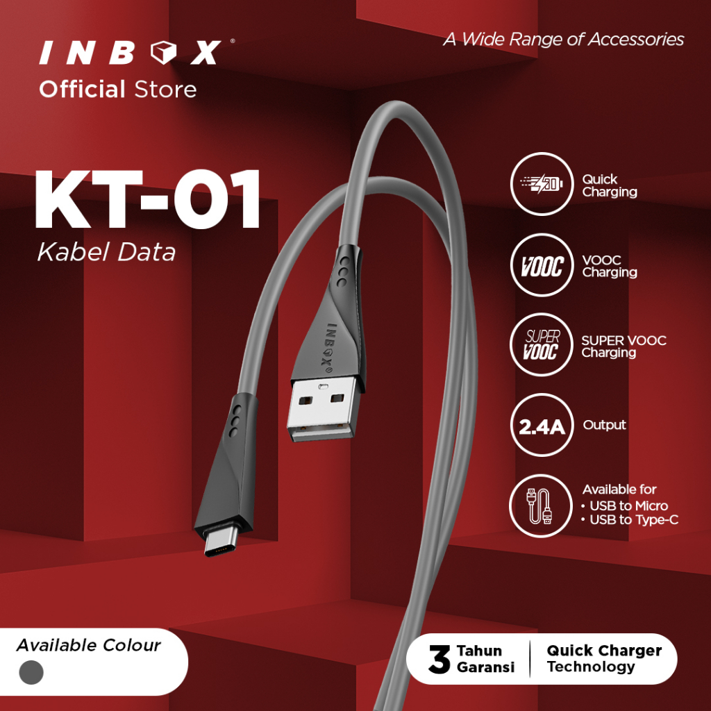 Jual Inbox Kabel Data Kt 01 Qualcomm 2 4a Micro Type C Fast Charging Dan Fast Data Transfer