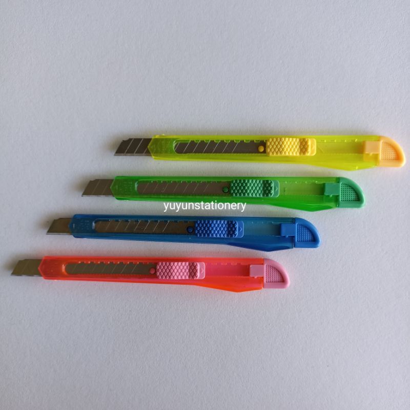 Jual (ISI 12) CUTTER VANCO 128 KECIL WARNA WARNI | PISAU KATER KECIL ...