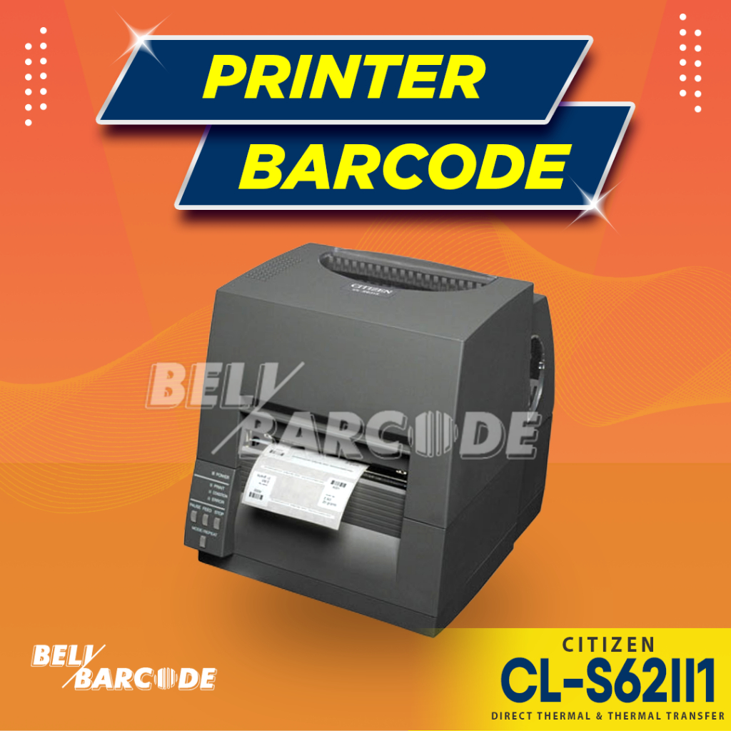 Jual Printer Cetak Barcode Citizen CLS-621 Label Thermal Semicoated ...