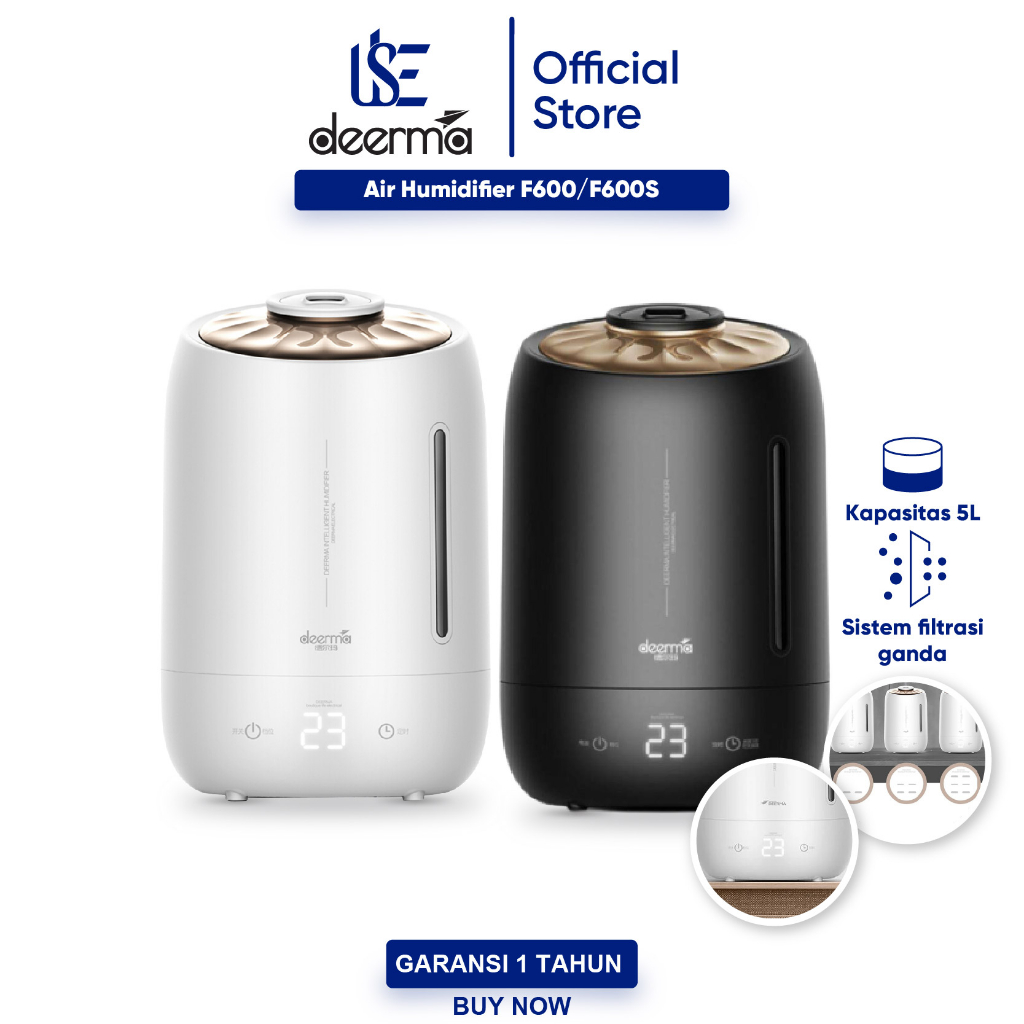 Jual Deerma F600 F600s 5L Humidifier Timing With Intelligent Touch ...
