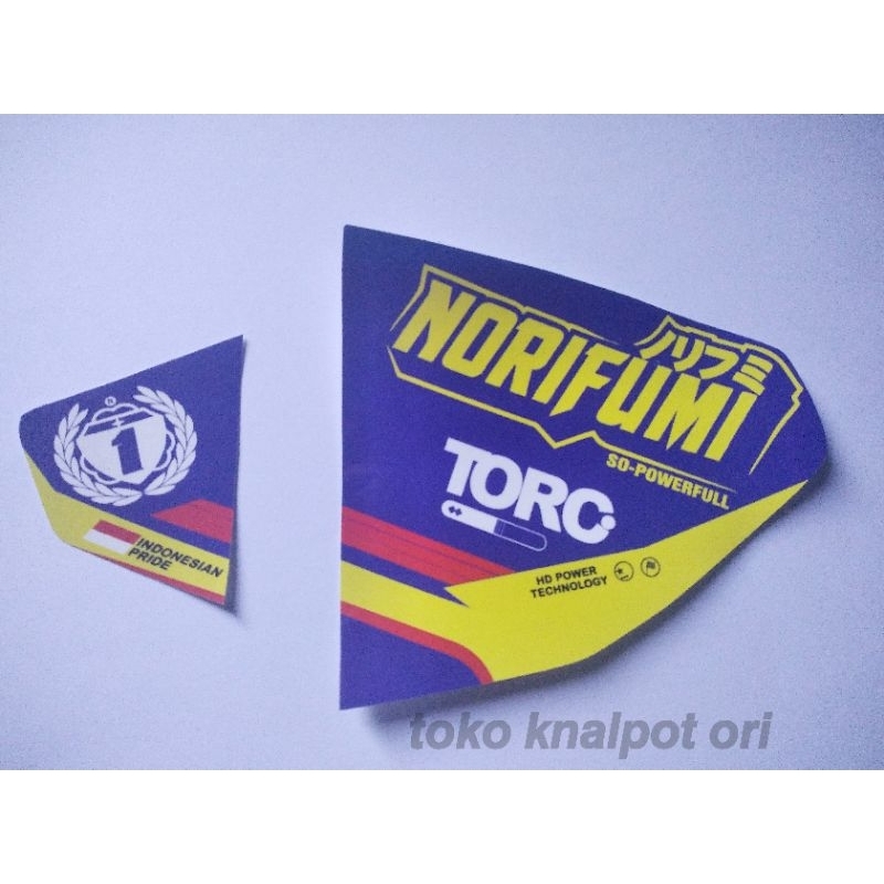 Jual Stiker knalpot norifumi Torc tahan panas bahan tebal | Shopee ...