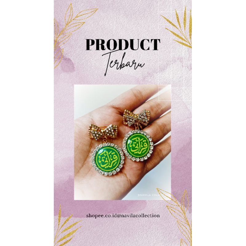 Jual BROS PIN LOGO QIROATI / BROS JILBAB LOGO CUSTOM | Shopee Indonesia