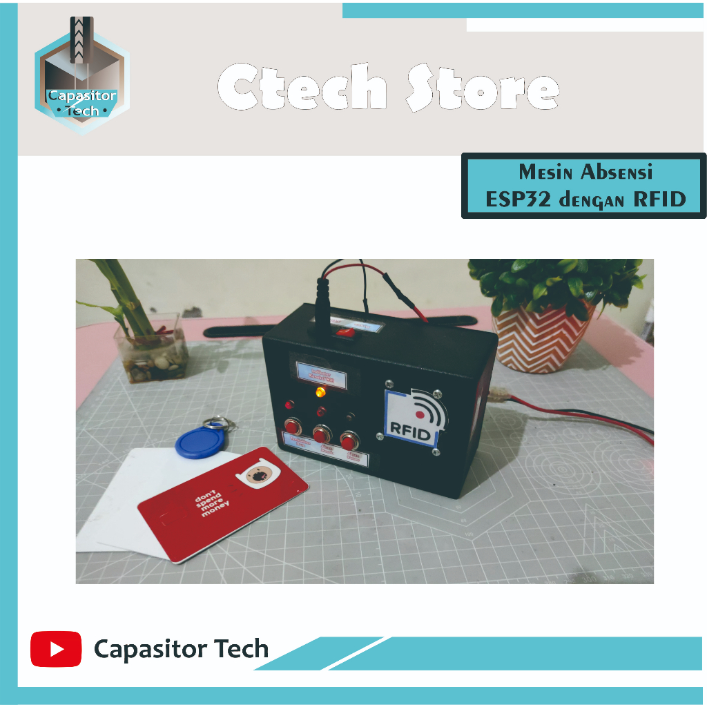 Jual Mesin Absensi Dengan Menggunakan ESP32 dan RFID Disimpan Di ...
