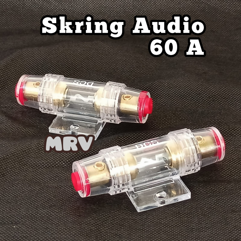 Jual SKRING AUDIO / FUSE AUDIO 60A / FUSE HOLDER AUDIO MOBIL / SEKRING ...