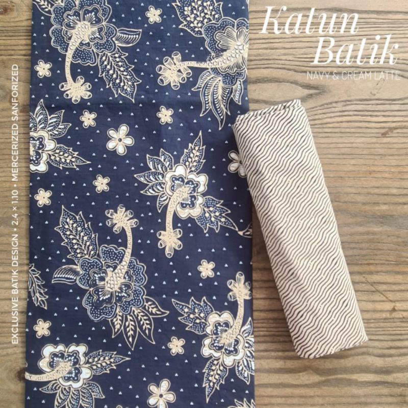 Jual kain batik katun sanforized motif bunga sepatu | Shopee Indonesia