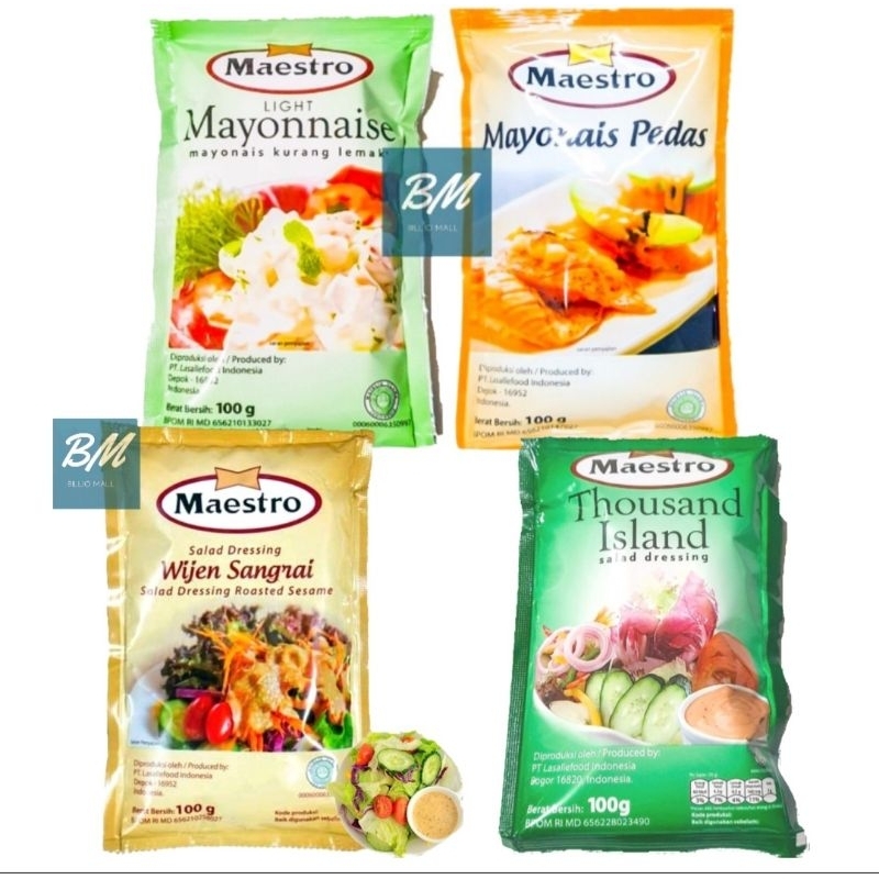 Jual Maestro Mayonnaise Sachet 100 gr | Shopee Indonesia