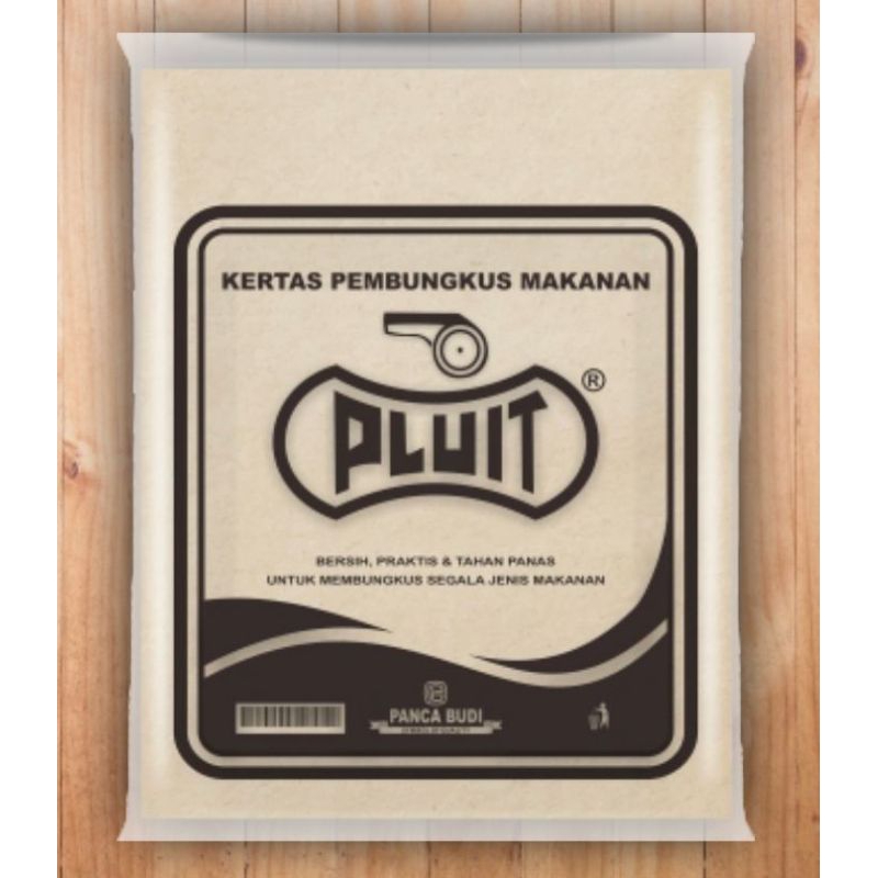 Jual Kertas Bungkus Makanan Nasi Cap Pluit Hitam isi 100 pcs/pack ...