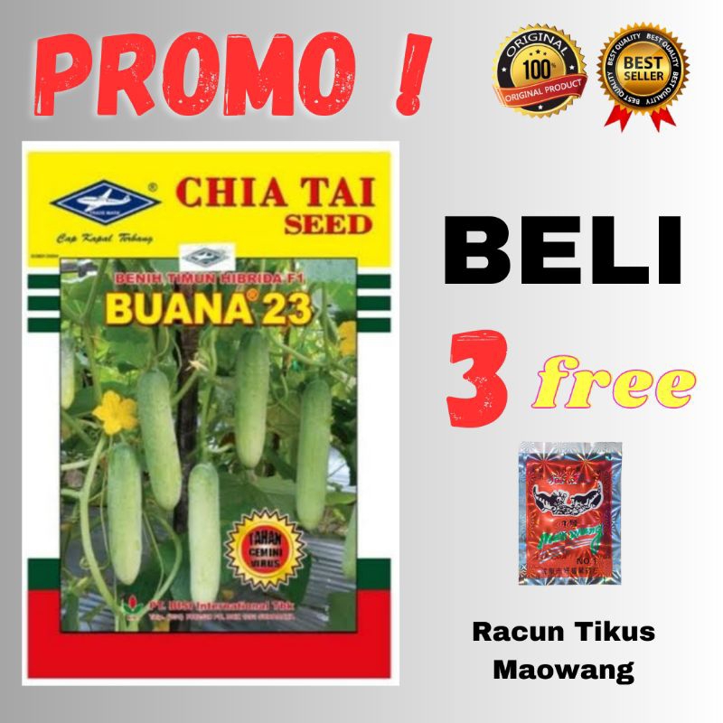 Jual COD Benih Timun BUANA 23 20 gram Timun Baby Cap Kapal Terbang ...