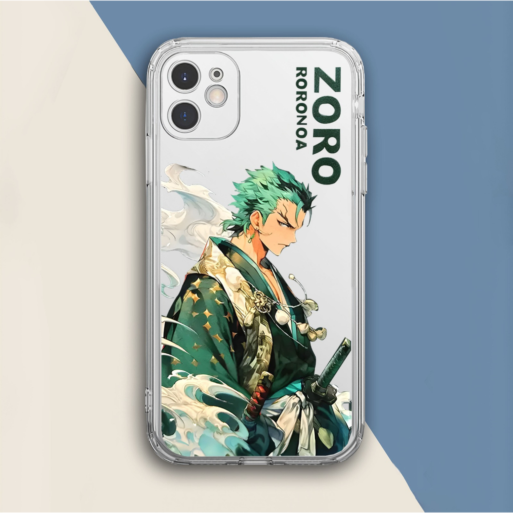 Jual Case Hp Crystal Clear Zoro Roronoa For Sam Iph Op Vi Infx XM Real ...