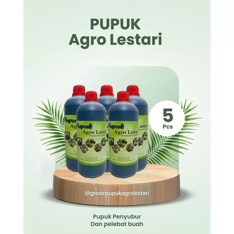Jual Paket 5 Botol Pupuk Penyubur Perangsang dan Pelebat Buah - Pupuk Agro Lestari Kemasan 1 ...