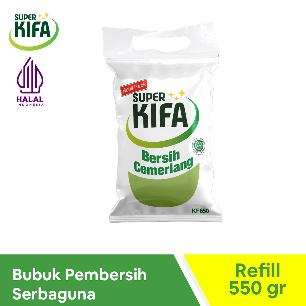 Jual Super Kifa Kif All In Bubuk Pembersih Serbaguna Refill 550g ...