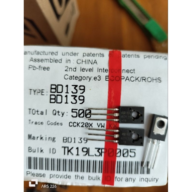 Jual TRANSISTOR BD 139 ST RRT GRADE A | Shopee Indonesia