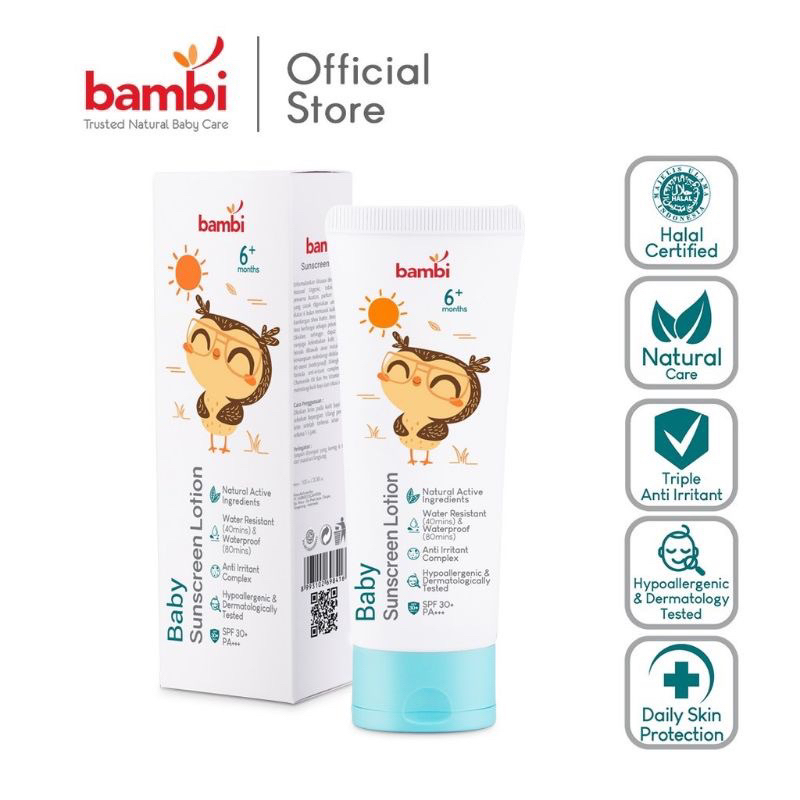 Jual BAMBI SUNSCREEN LOTION / SUNSCREEN ANAK BAMBI | Shopee Indonesia