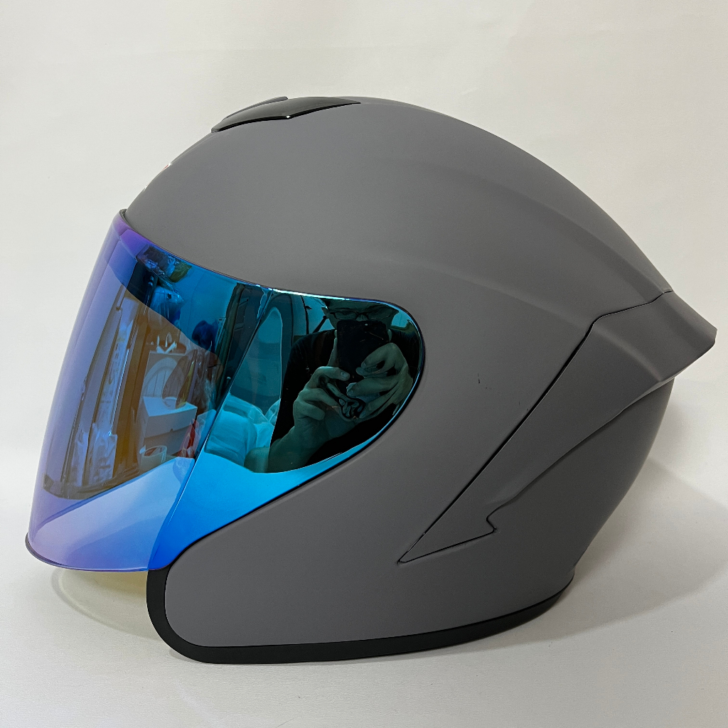 Jual Helm CRX AK-1 Grey Stone Doff - Polos Solid - Helem Helmet Dewasa SNI (bukan Kairoz NFJ ...
