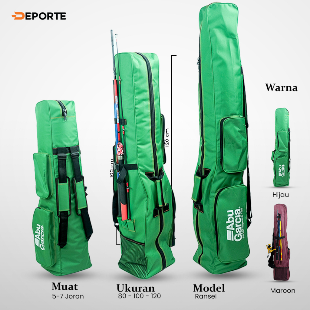 Jual Tas Joran Pancing Ransel JT6 Anti Air 4 - 6 Set Joran Casting ...