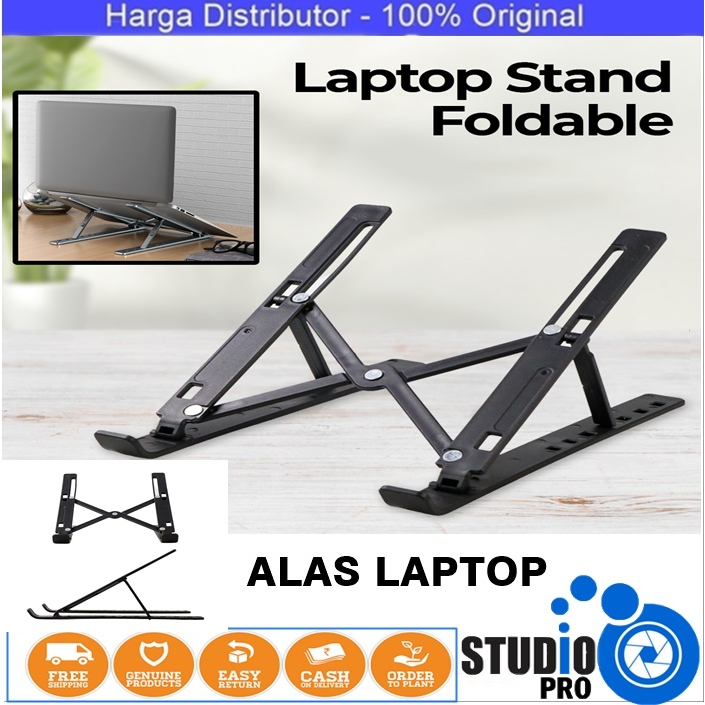 Jual Laptop Stand Riser Foldable Adjustable Stand holder untuk menaruh ...