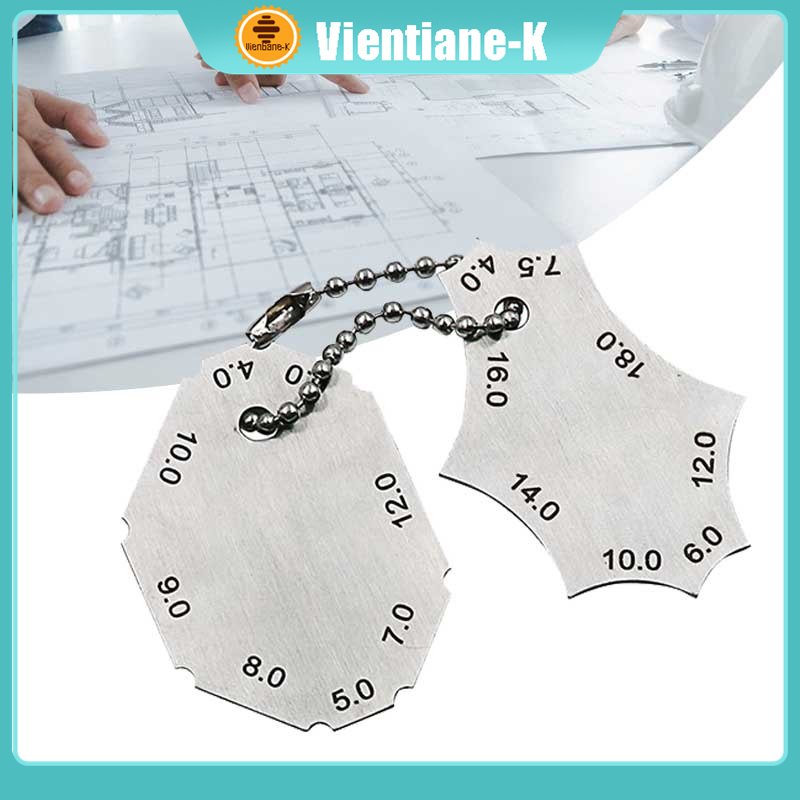 Jual Fillet Weld Gauge / Fillet Weld Gage Joint Welding Throat Depth Leg Length Gauge Rul ...