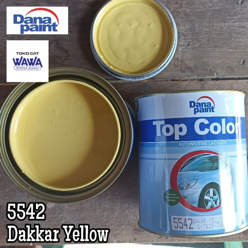 Jual cat duco top color dakkar yellow 5542 mitsubishi kuning canter 1kg ...