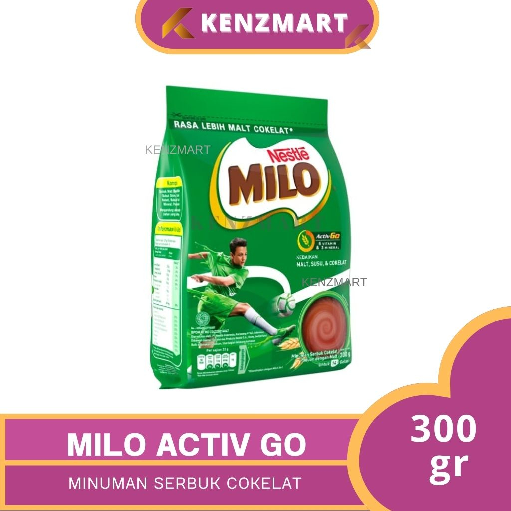Jual Milo Activ-Go 300 gr Kemasan Pouch / Susu Coklat Anak / Minuman ...