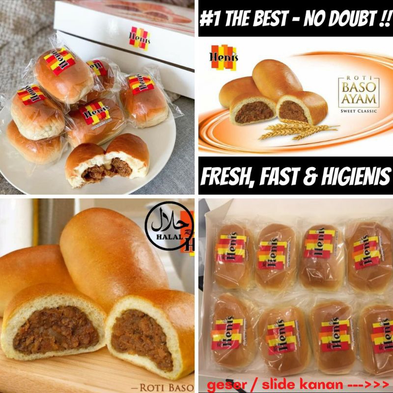 Jual ROTI HENIS RASA BASO AYAM KHAS JAKARTA | Shopee Indonesia