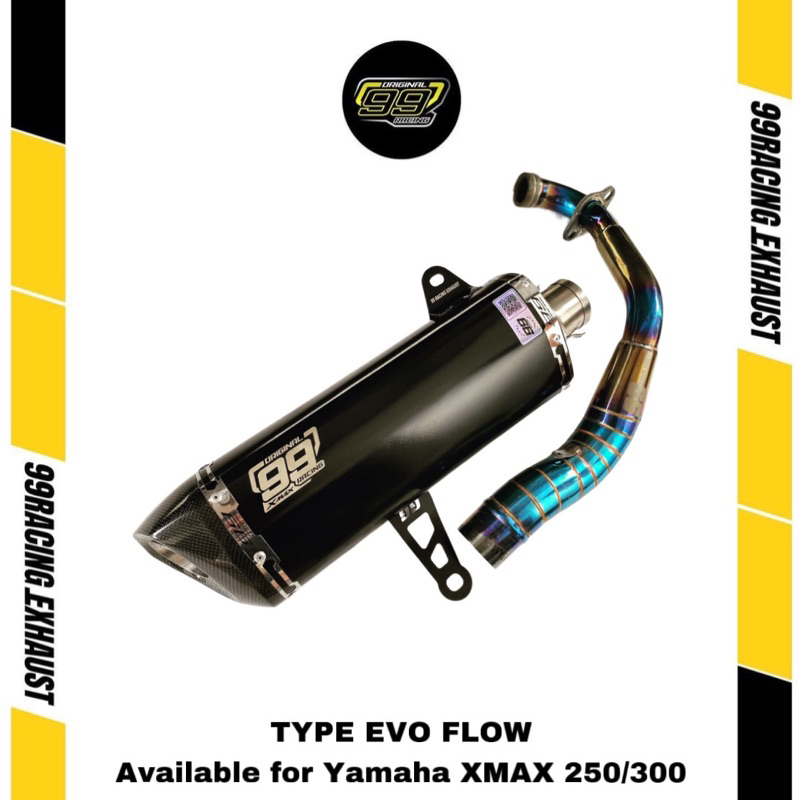 Jual Knalpot racing xmax flow 99racing original fullsystem | Shopee ...