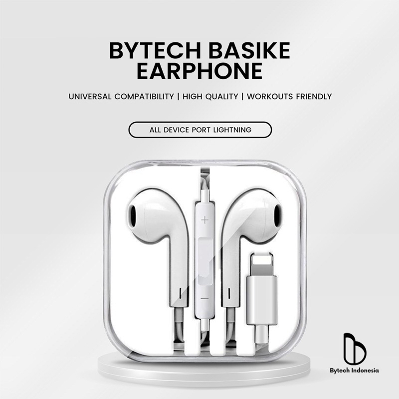 Jual Headset Headphone Basike Earphone Cable with Pop Ups for I.O.S by ...