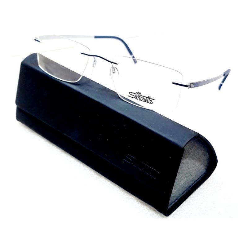 Jual Frame kacamata Silhouette 5529 FG 4510 52 Silver Pacific Blue ...