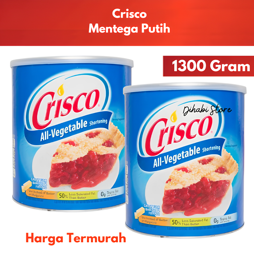 Jual Crisco Mentega Putih All-Vegetable Shortening 1300 Gram | Shopee ...