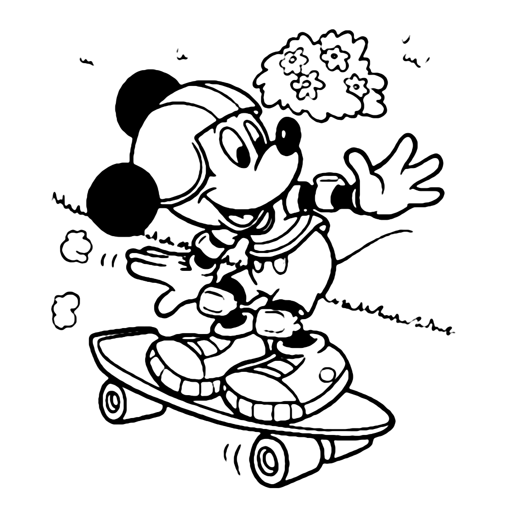 Jual Gambar Sketsa Mewarnai / Mickey Mouse / Part 4 / Gambar Sketsa ...