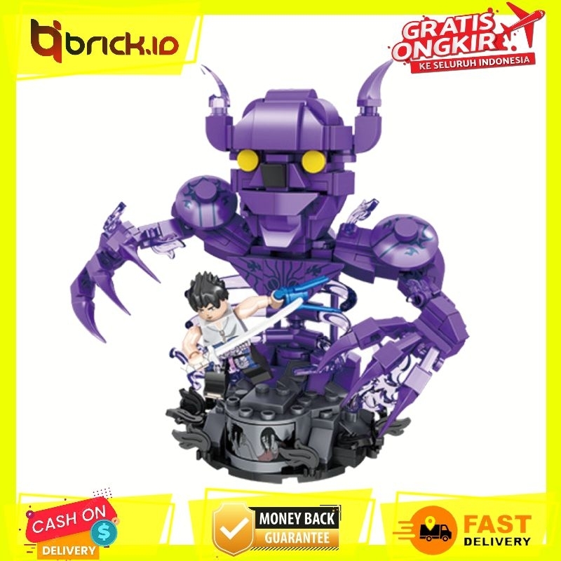 Jual Mainan balok susun figure anime japan naruto kyubi sasuke kakashi ...