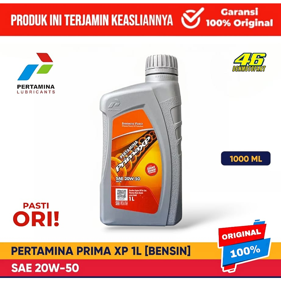 Jual Oli Mesin PERTAMINA PRIMA XP Sae [ 20W-50 ] 1L 1000ML Original 100 ...