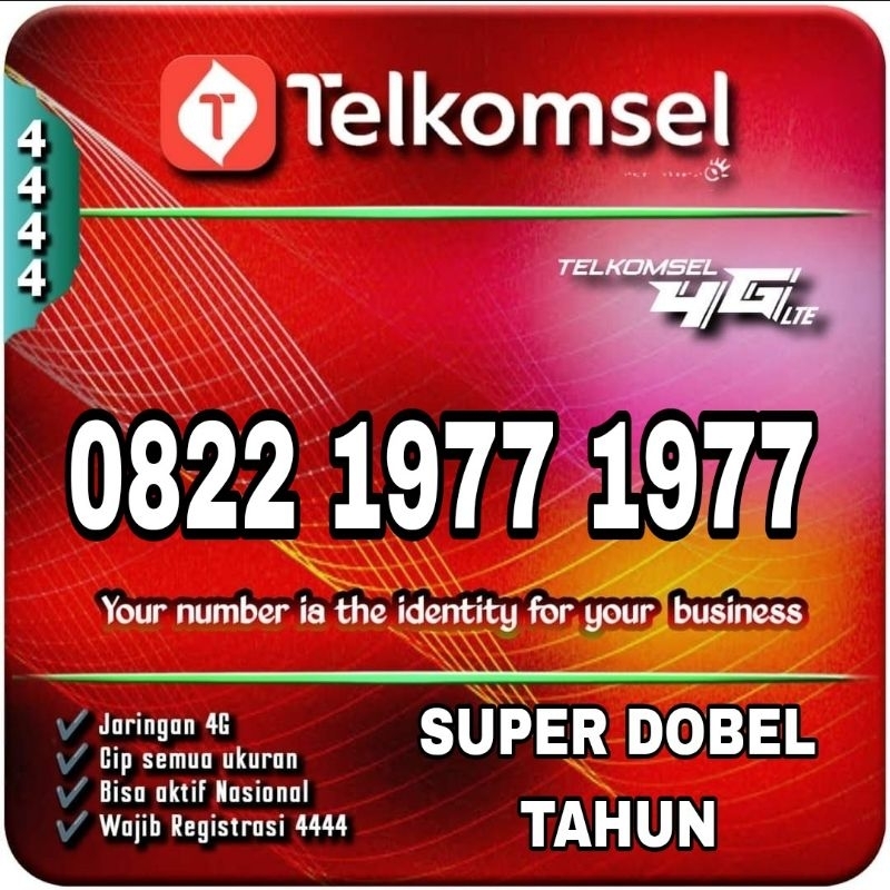Jual Kartu Perdana Nomor Cantik Telkomsel Simpati 4G Tanggal Bulan ...