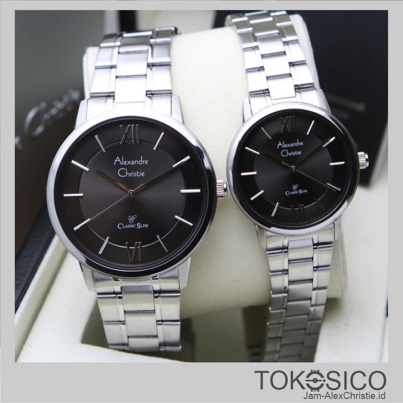 Jual ORIGINAL jam tangan couple Alexandre Christie AC 8689 8692 garansi ...