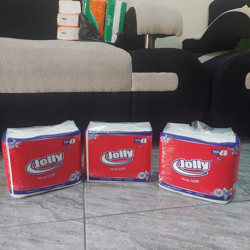 Jual { 3 Pack Jolly560s } Tisue Jolly 560 sheet 2ply, 10 Pcs Free ...