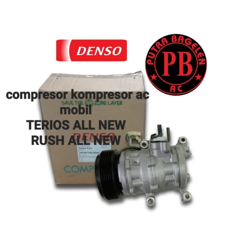 Jual Compresor kompresor ac mobil Denso original assy terios new rush ...