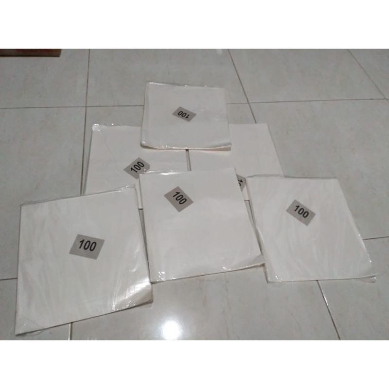 Jual kertas nasi putih kertas nasi kfc / mcd / burger isi 100pc ...