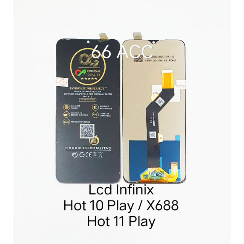 Jual Lcd Infinix Hot 10 Play / X688 / Hot 11 Play / X688B Fullset ...