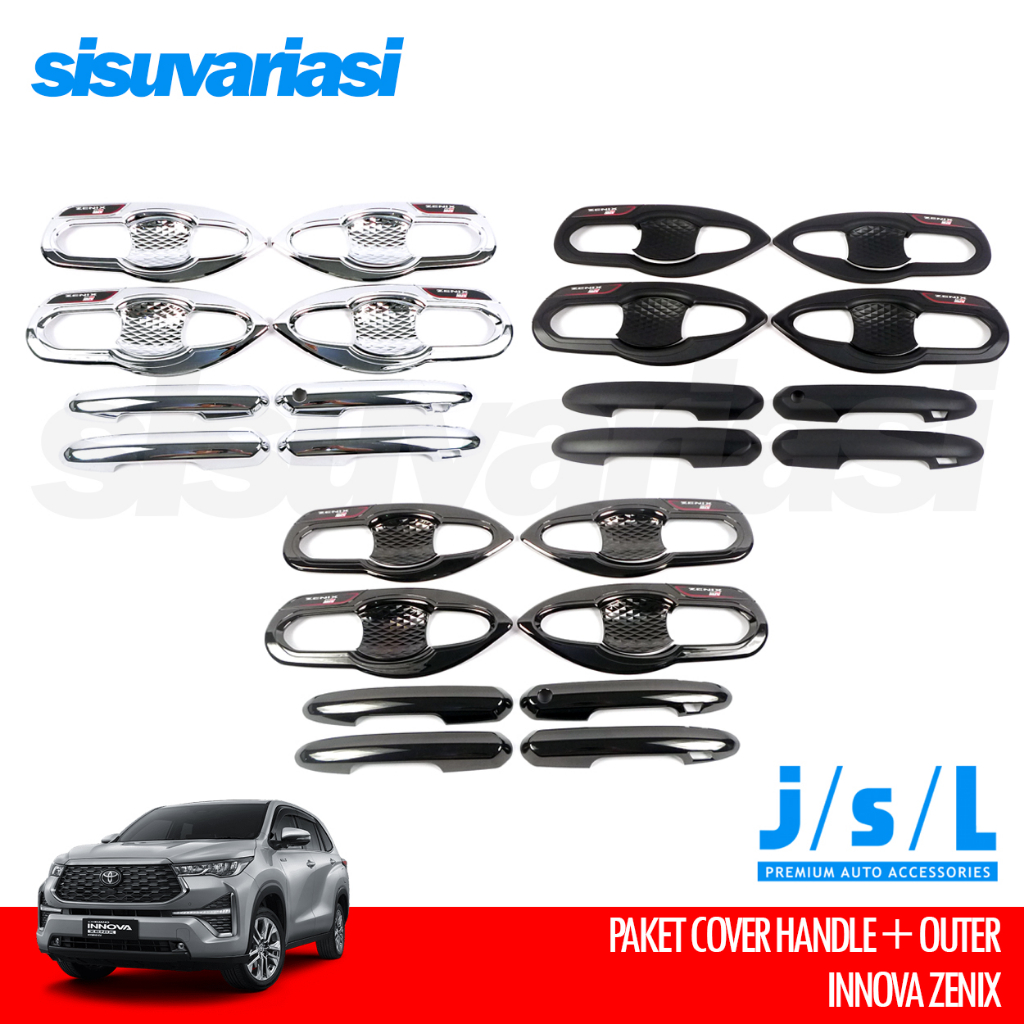 Jual Innova Zenix Aksesoris JSL Paket Cover Handle Outer Pintu | Shopee Indonesia