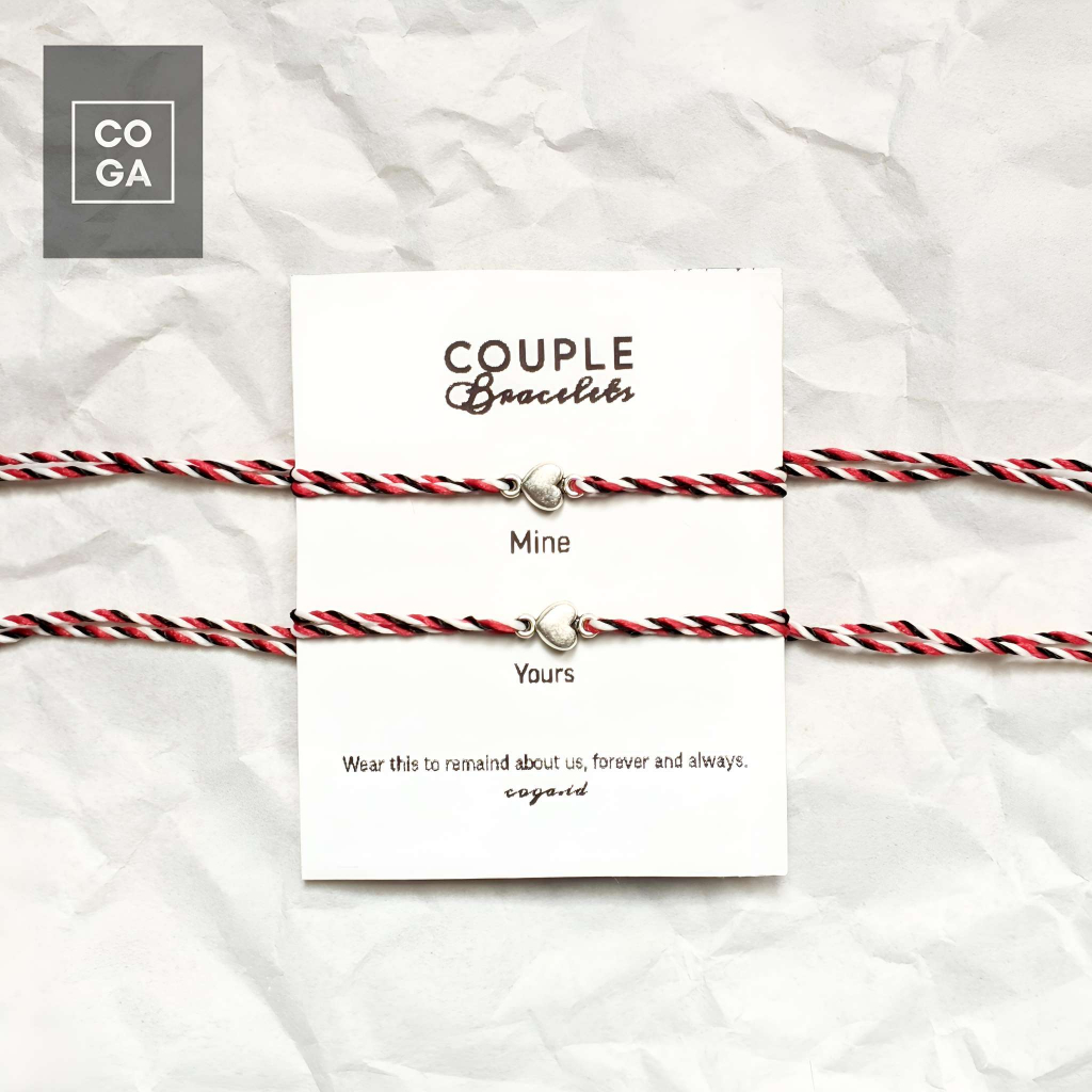 Jual Gelang Couple (2 gelang) Gelang Pasangan Tridatu Bali Love ...