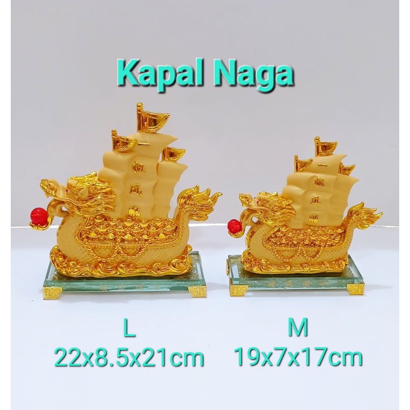 Jual Pajangan Kapal Naga Fiber / Patung Kapal Naga Imlek / Figurine ...
