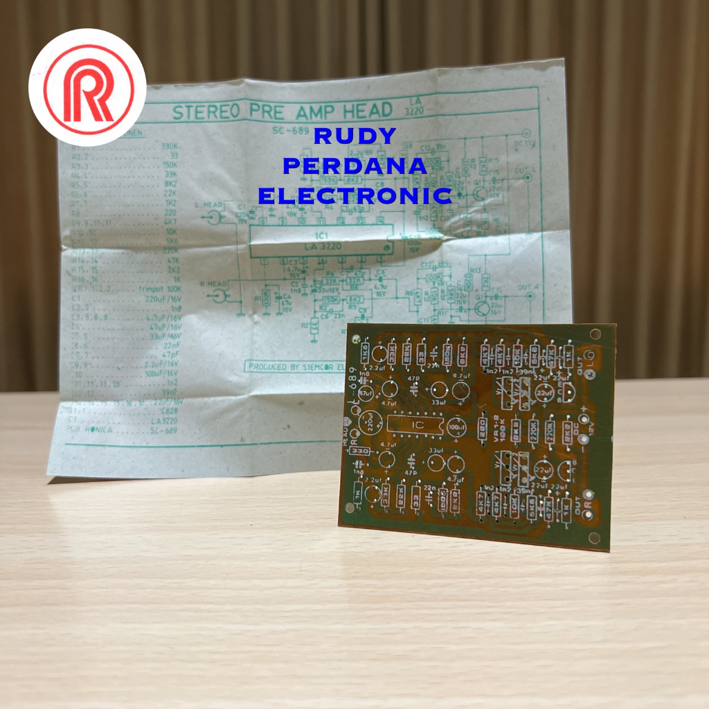 Jual PCB MODUL STEREO PRE AMP HEAD AUDIO SOUND SYSTEM RONICA SC-689 ...
