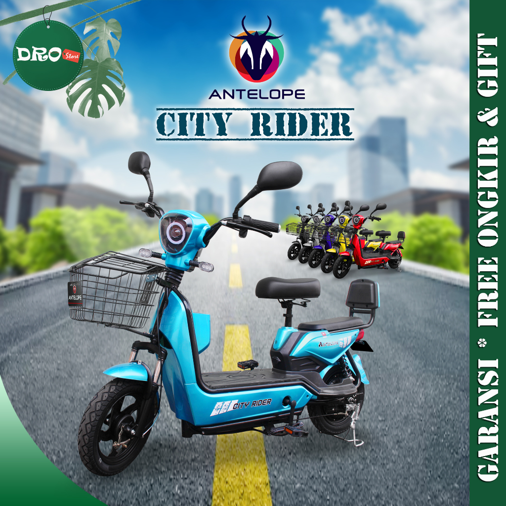 Jual Sepeda Listrik Antelope Type City Rider | DRO.STORES | Shopee Indonesia