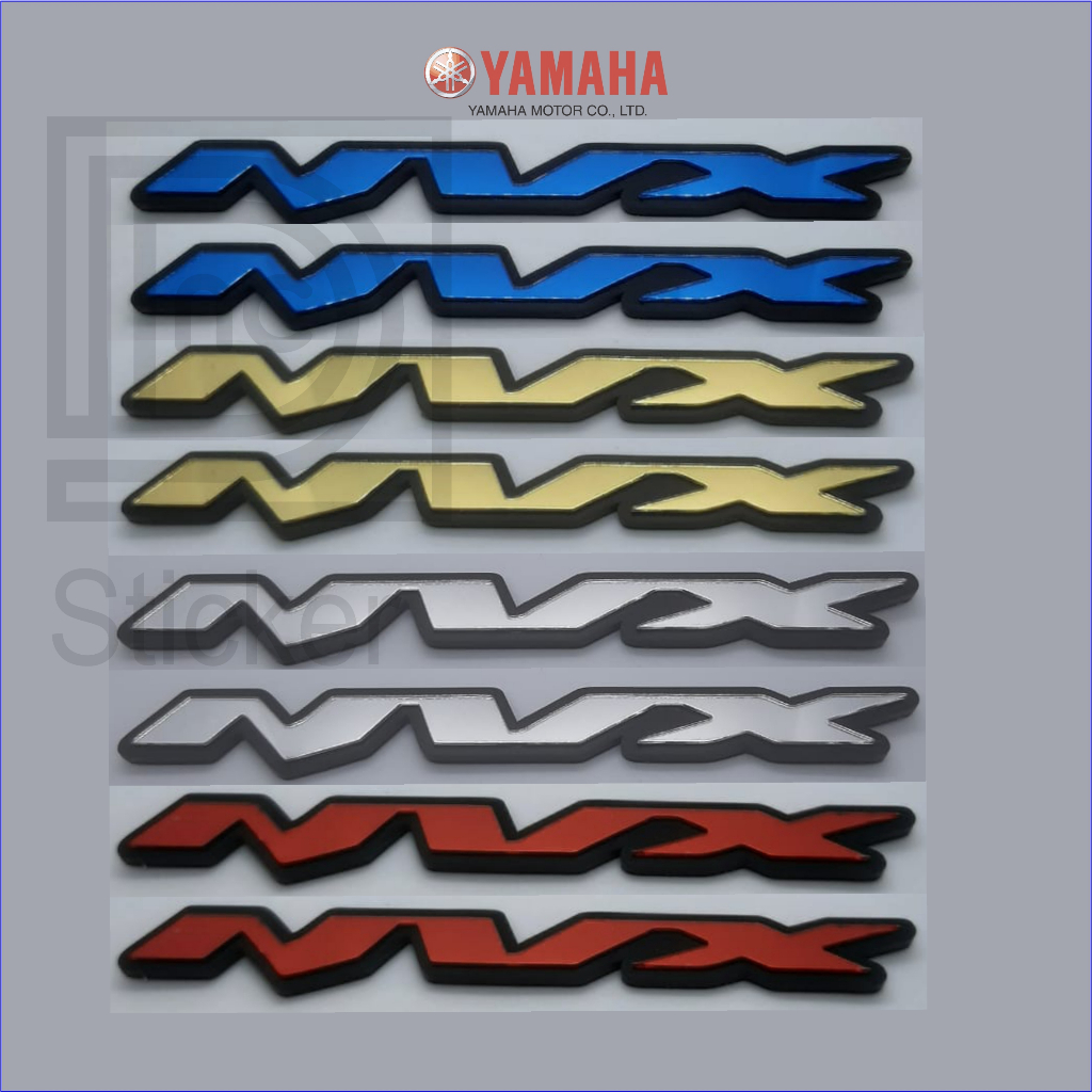 Jual Emblem Yamaha NVX AEROX thailand Timbul Logo Motor 3D Akrilik ...