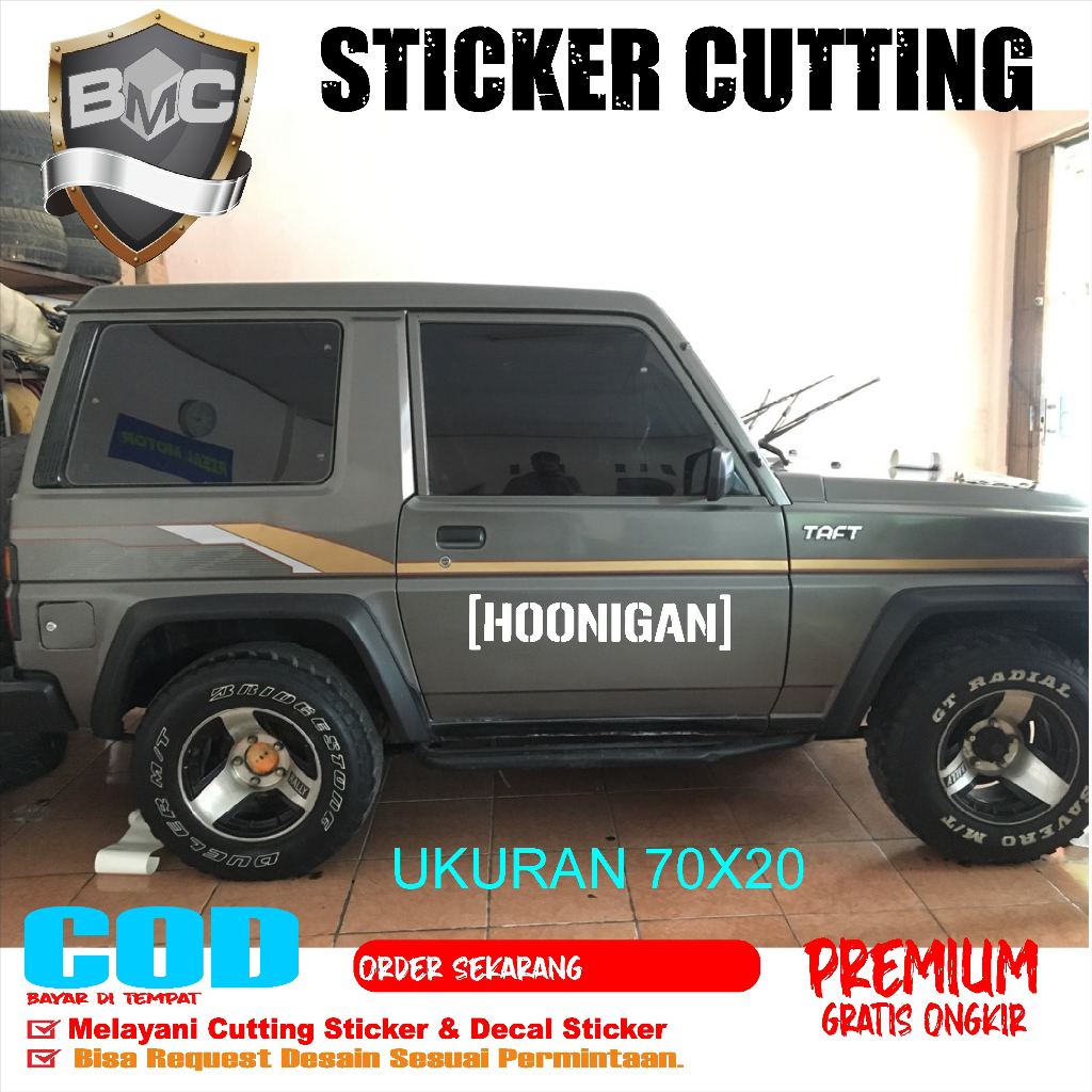 Jual STICKER CUTTING TULISAN HONIGAN PINTU MOBIL TAFT/FEROZA | Shopee ...