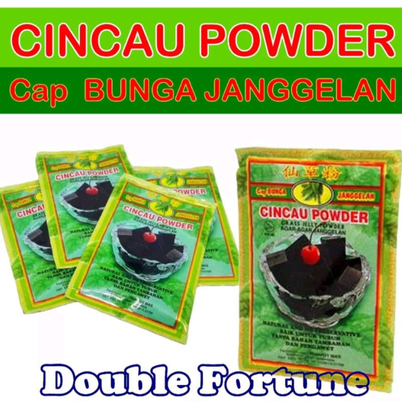 Jual CINCAU POWDER CAP BUNGA JANGGELAN GRASS JELLY POWDER SACHET 33gr ...