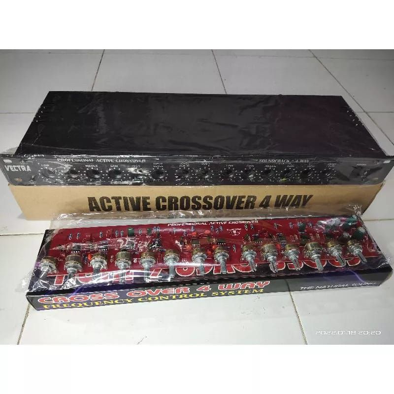 Jual Paket Kit + Box Crossover Aktif 4 WAY Subwoofer Cross Over | Shopee Indonesia