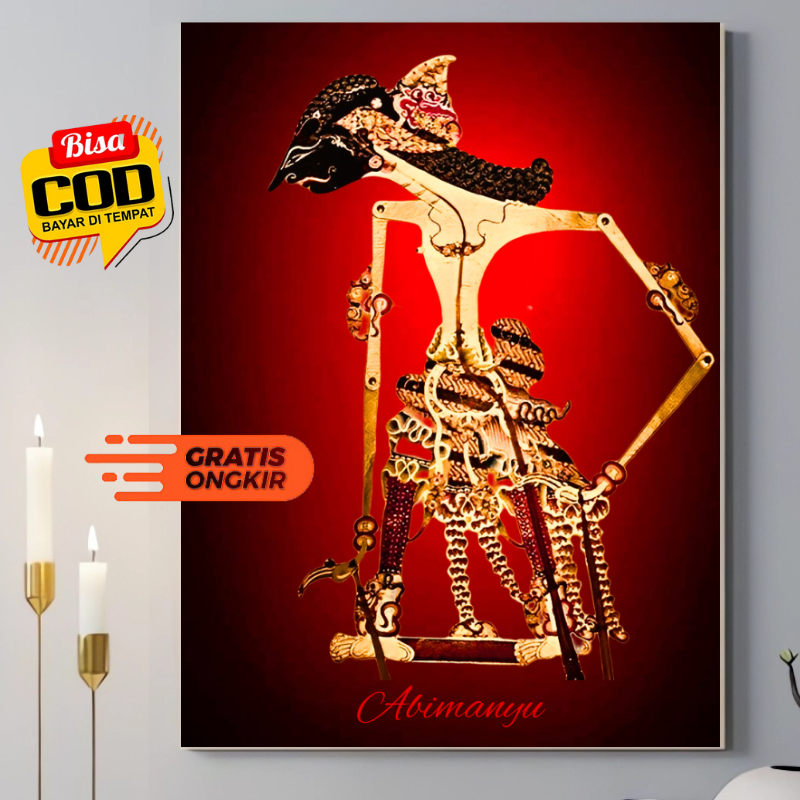 Jual Poster Wayang Kulit Abimanyu Untuk Hiasan Dinding Atau Pajangan ...